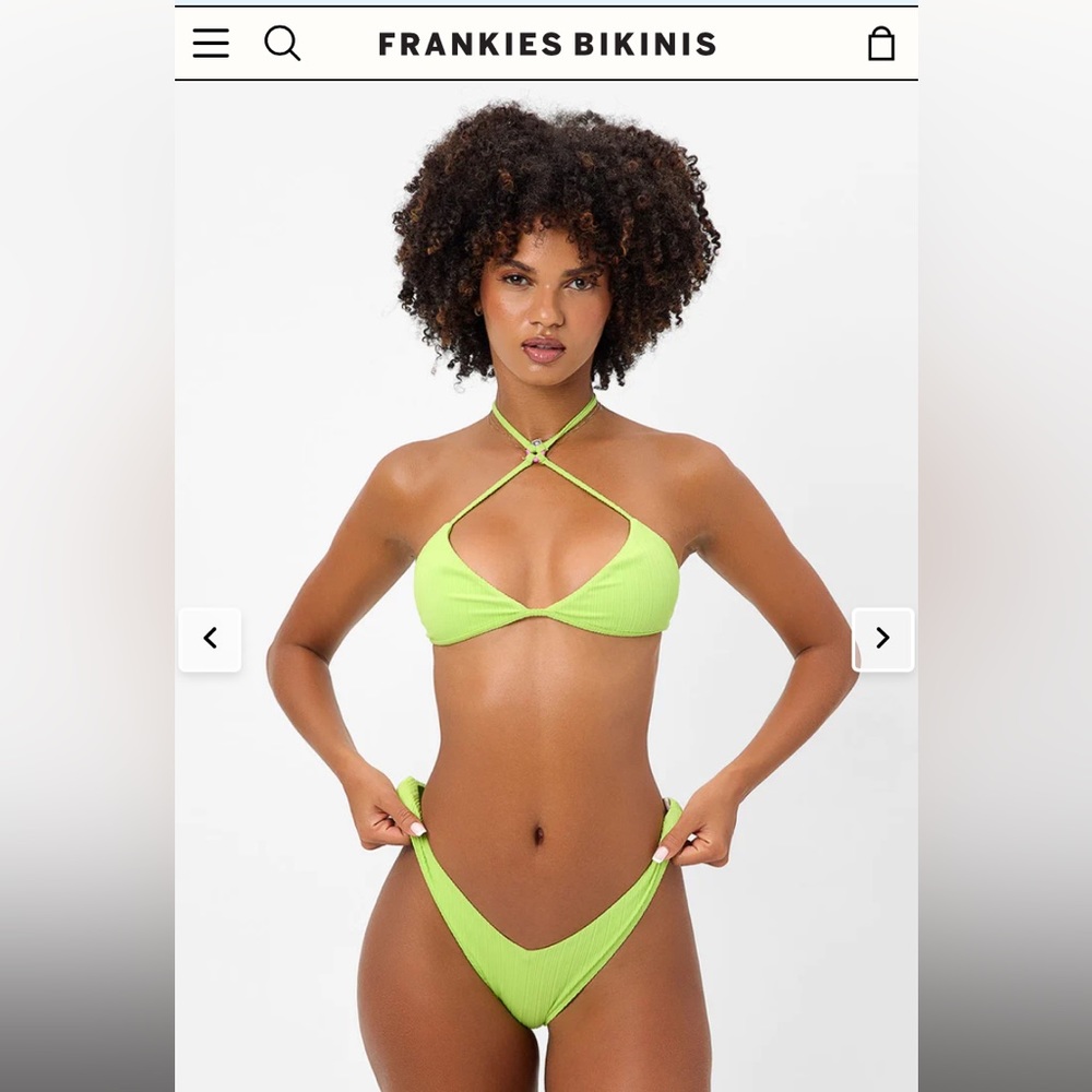 Frankie’s Bikinis // Enzo Pliss Cheeky Bikini Bottom - Gem